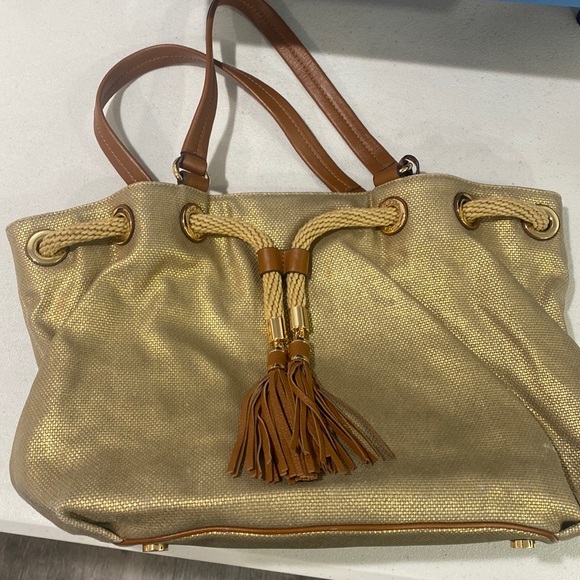 Michael Kors | Bags | Michael Kors Signature Marina Drawstring Handbag With Tassel | Poshmark